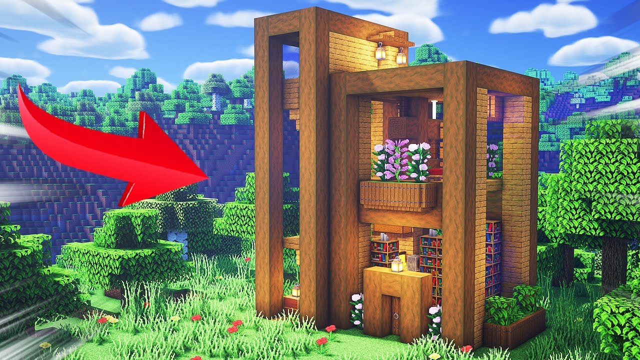 CLEAN Spruce Survival House｜Minecraft Tutorial #292 - YouTube