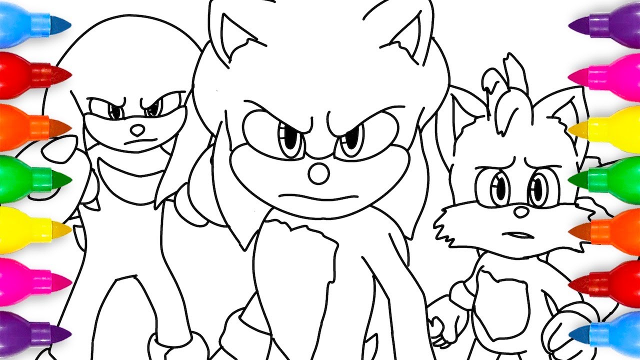 Sonic 3 Coloring Book | Team Sonic 3 Coloring Page - YouTube