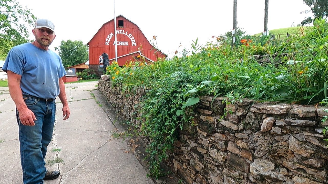 A Farm Built To Last Forever! Rock Walls On The Farm! - YouTube