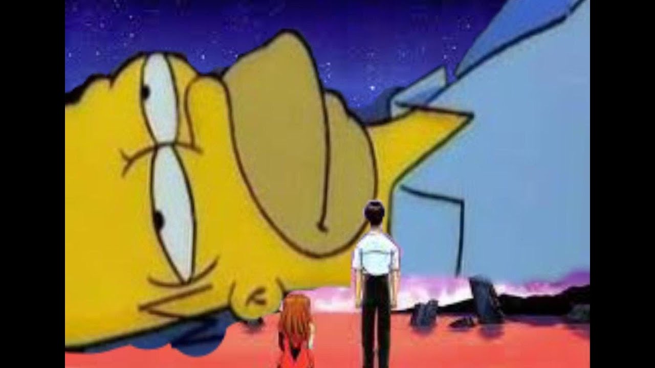 Neon Simpsons Evangelion: Homer Inside Joke Deluxe - YouTube