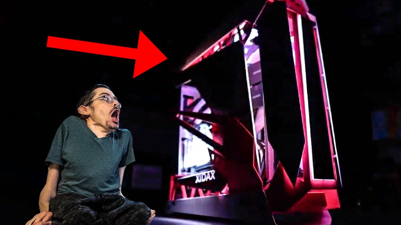 THIS GAMING PC IS BIGGER THAN MY BODY - YouTube