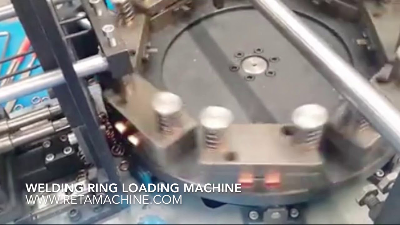 Welding Ring Loading Machine - YouTube