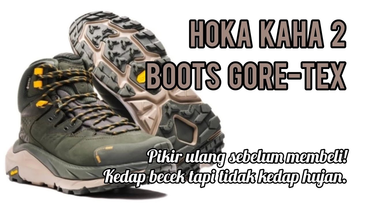UNBOXING Sepatu Gunung Hoka Kaha 2 Gore-Tex - YouTube