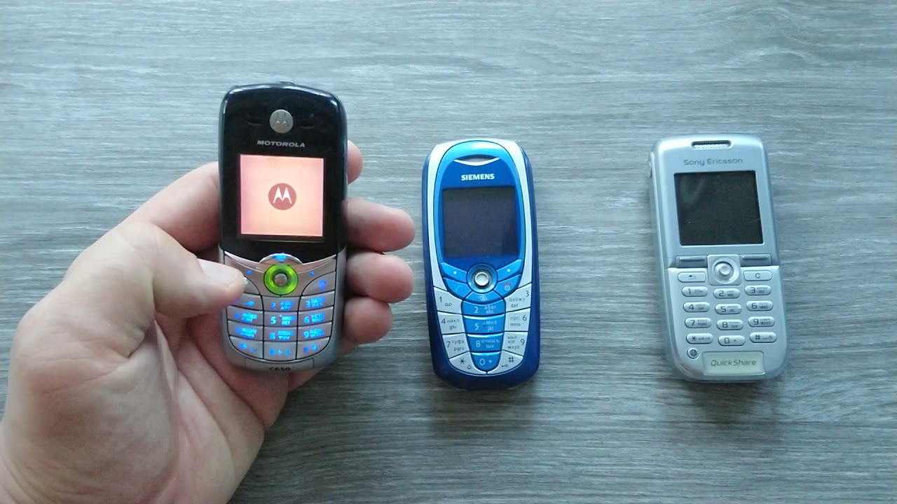 Motorola C650 vs Siemens C65 vs Sony Ericssson K300 Сравнение легенды ...