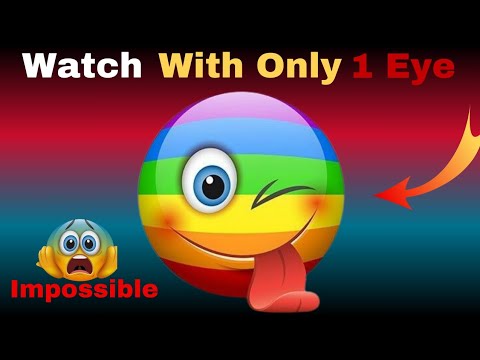 Watch This Video with Only 1 Eye 👁️.. - YouTube