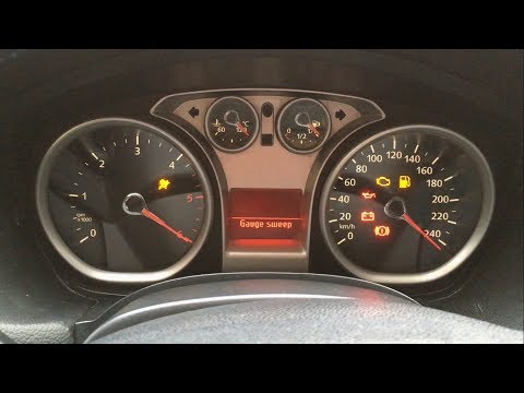 Ford focus Kadran selamlama ve test menüsü