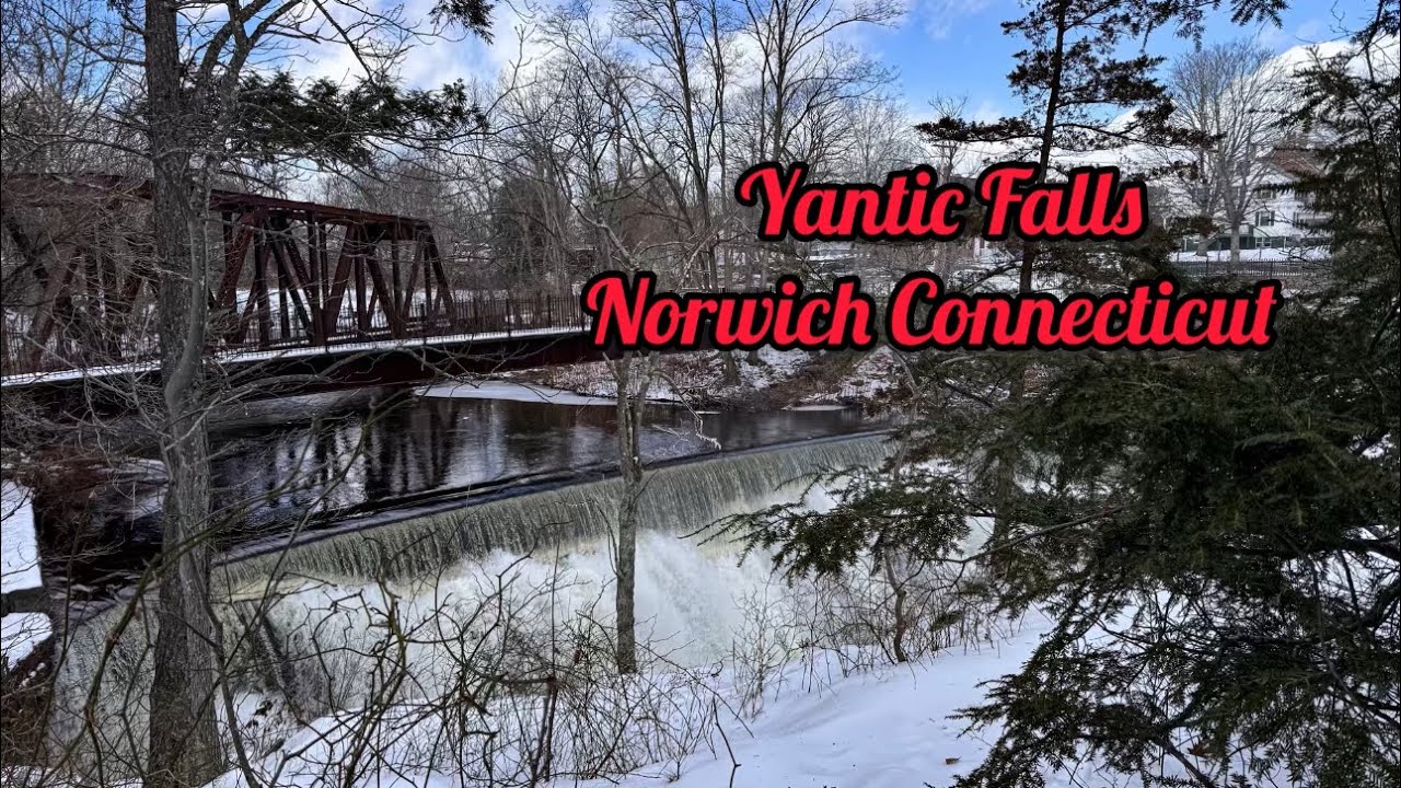 Waterfall in Norwich CT completely frozen 2025 #afterstorm #yanticfalls ...