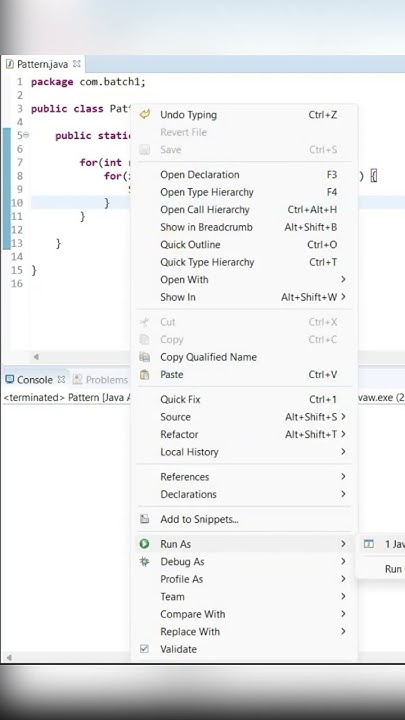 Pattern using Java #java #pattern #banglatutorial - YouTube
