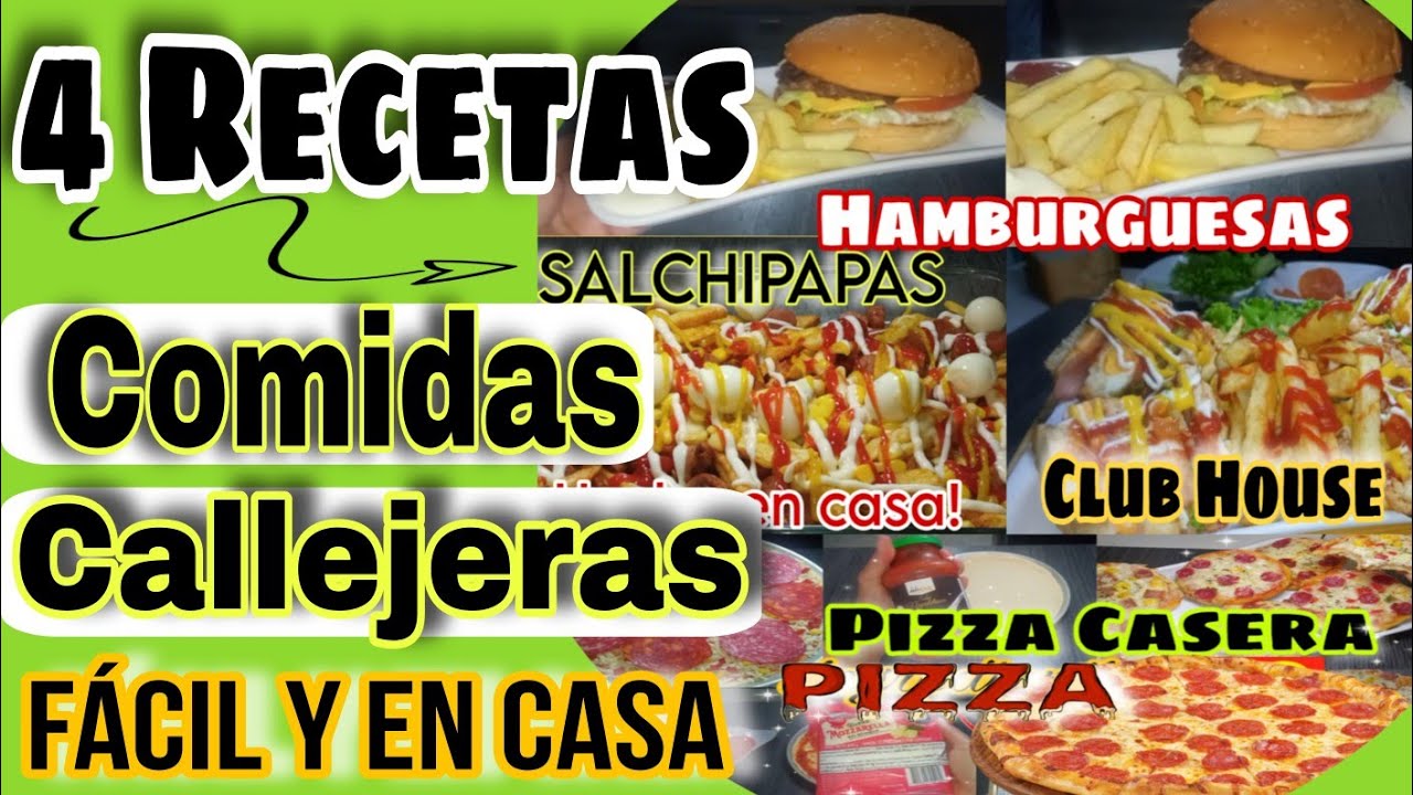 4 IDEAS de COMIDA CHATARRA HECHAS EN CASA 🏡 Así hago estas 4 Recetas ...