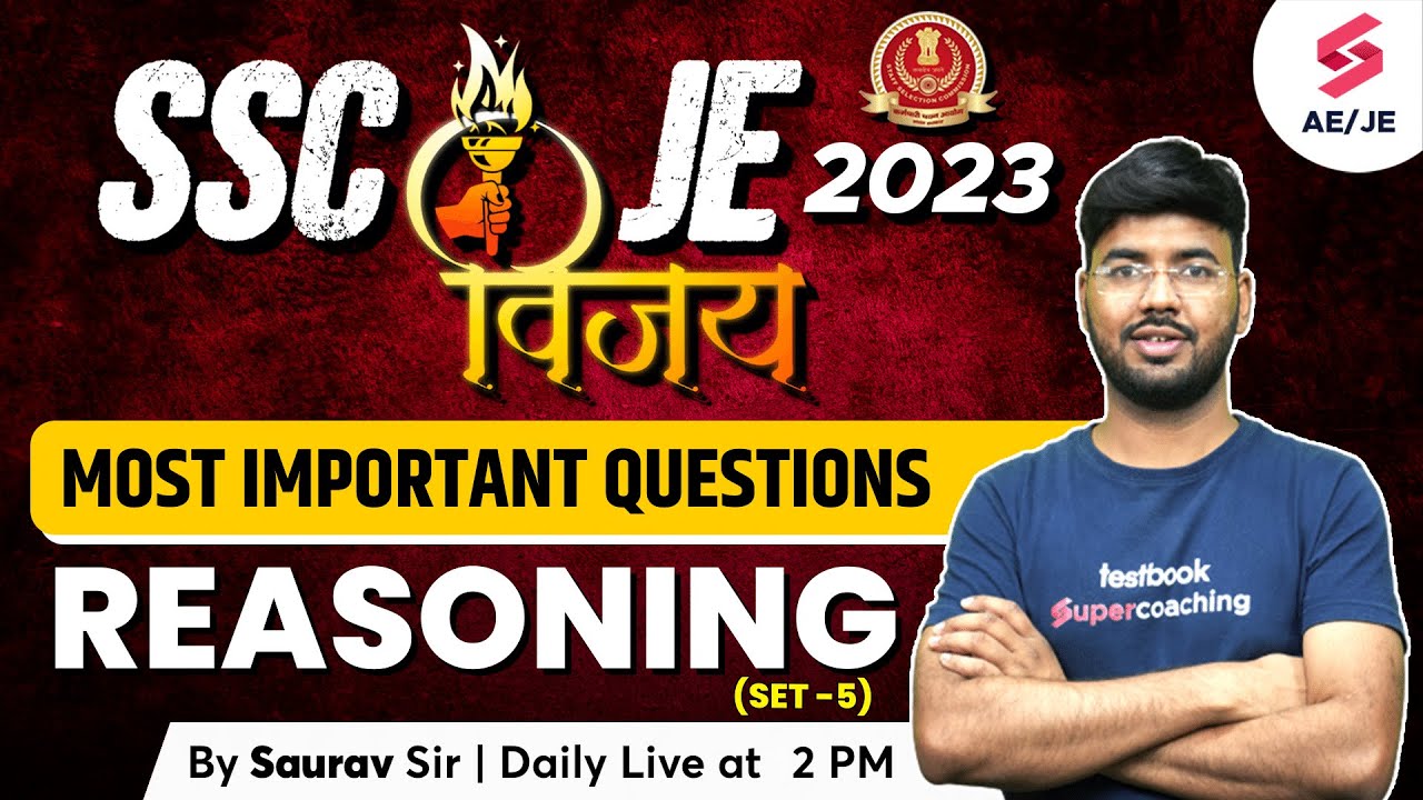 SSC JE Reasoning Class 2023 | Most Important Questions | SSC JE ...