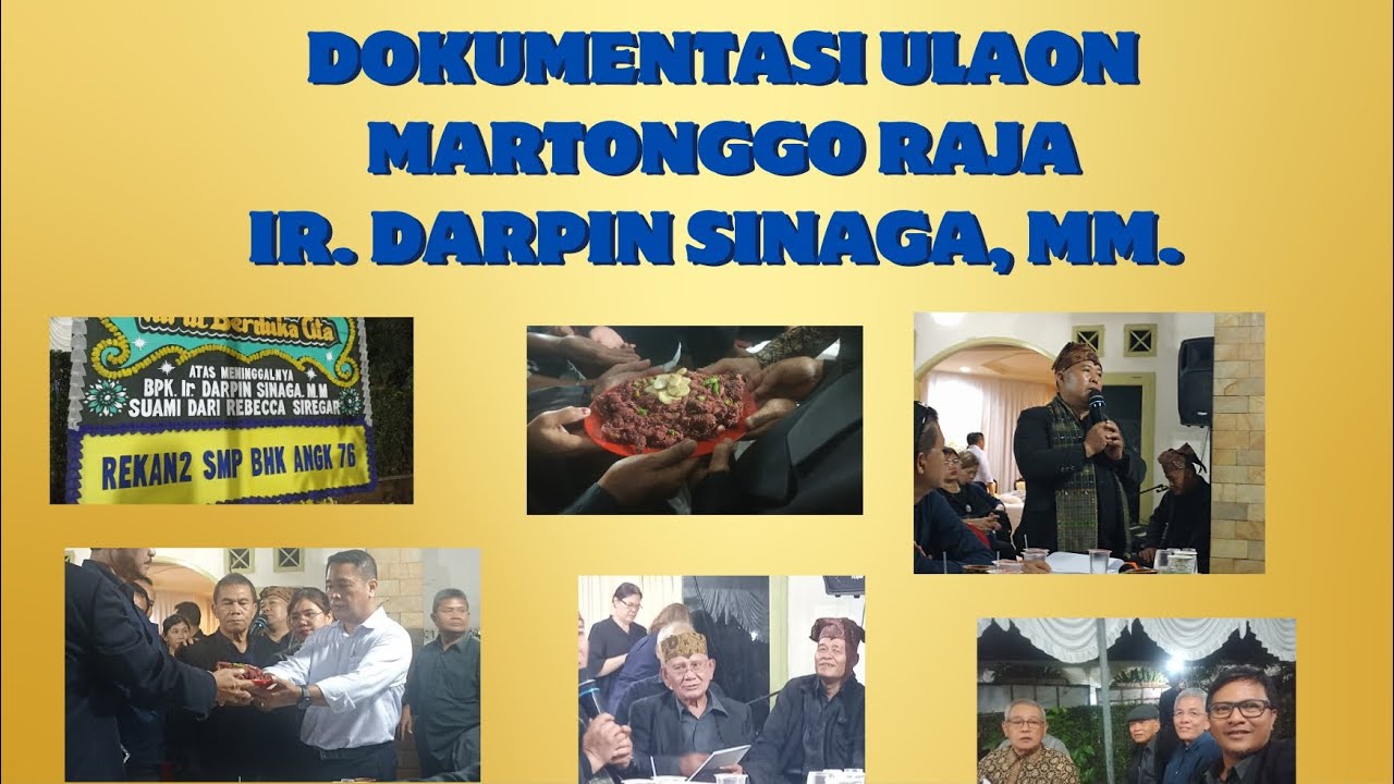 ULAON MARTONGGO RAJA IR. DARPIN SINAGA, MM - YouTube