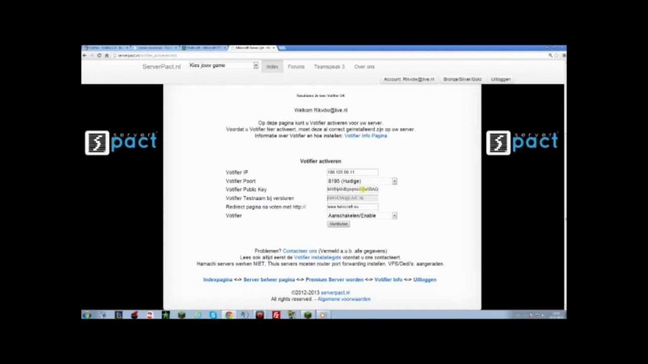 Votifier Tutorial Dutch/Nederlands Door : TwincraftGamerz - YouTube