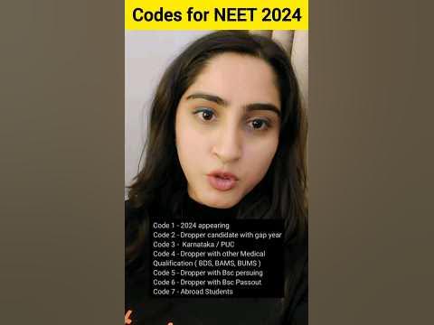 🚀 Codes for NEET 2024 😱😍 #neet2024 #neet #neetnews - YouTube