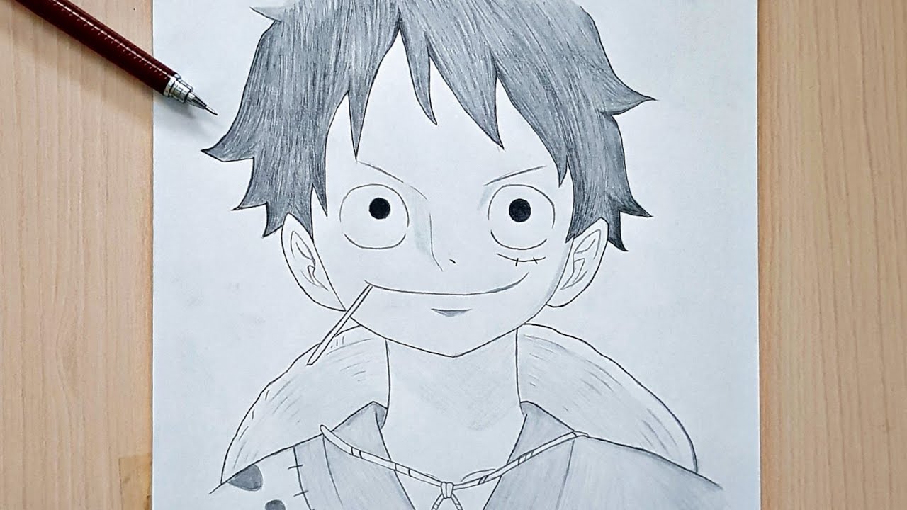 How to draw Monkey D Luffy | One Piece !!! | Luffy Easy Step by step ...