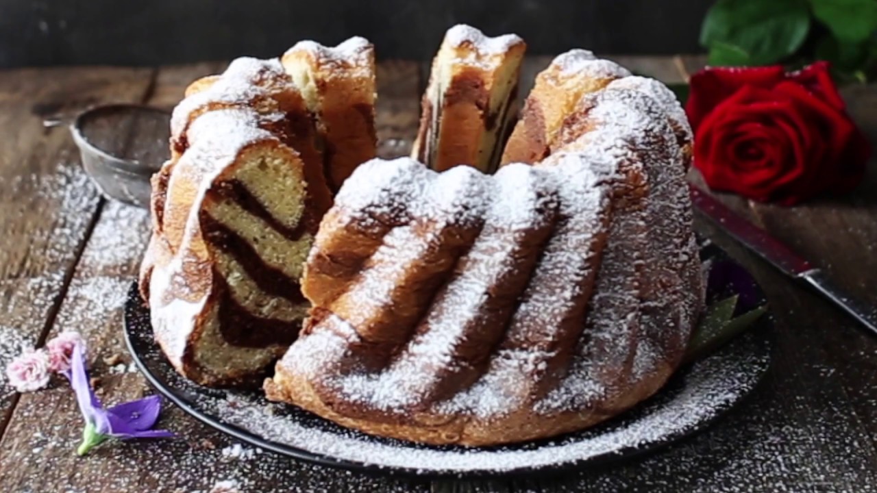 154-Austrian Marbled Bundt Cake Recipe - YouTube