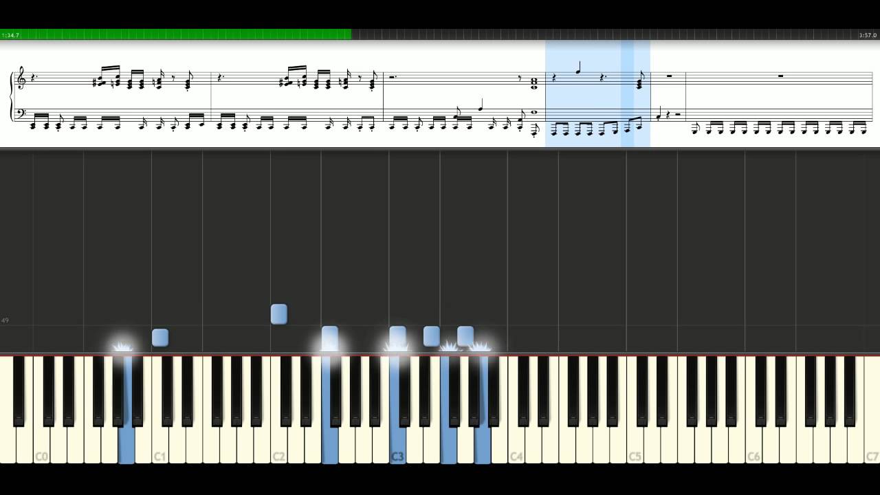 Genesis - Invisible Touch [Piano Tutorial] Synthesia - YouTube