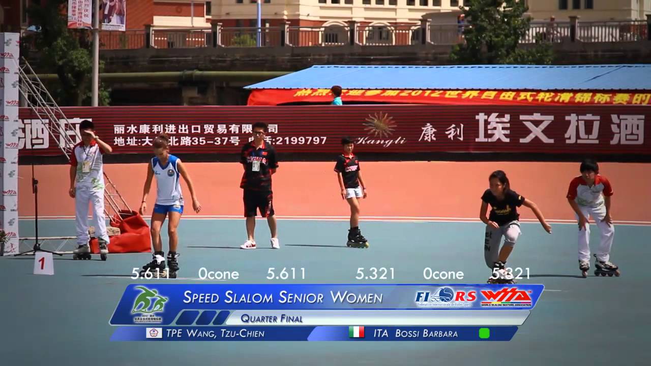 wfsc2012 Speed Slalom Senior Women - YouTube