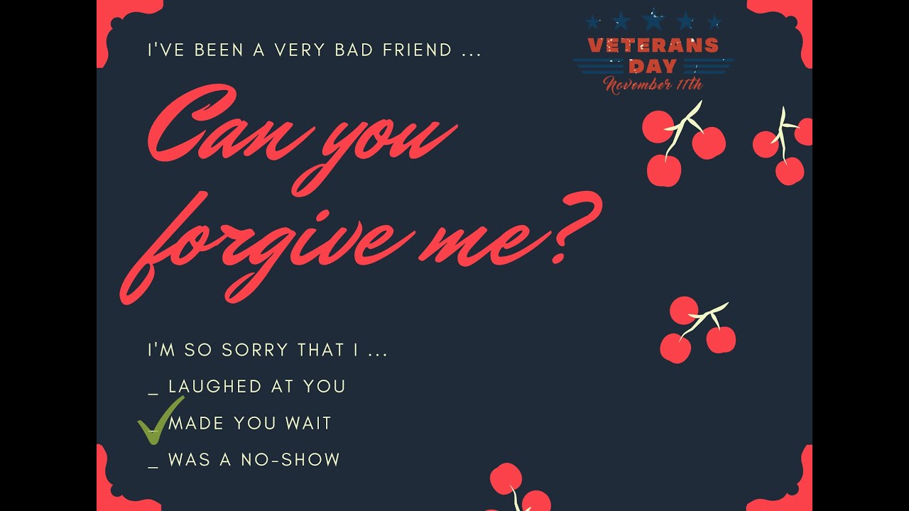 Everyone ... Forgive Me . I've been a Bad Friend - YouTube