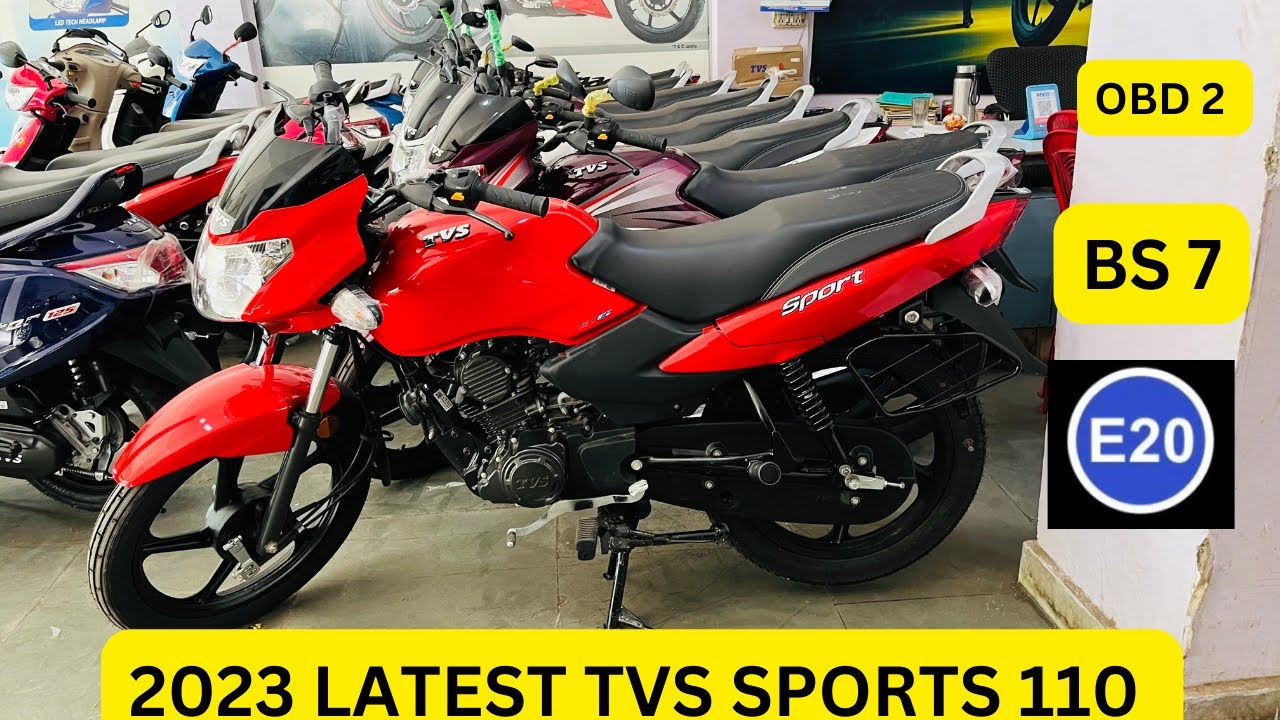 2023 Latest TVS Sports 110 E20 OBD 2 Bs 7 | 2023 New TVS Sports 110 E20 ...