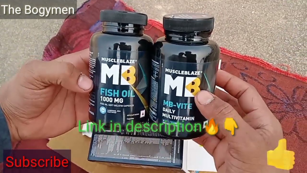 Muscleblaze multivitamin and fish oil unboxing and review 💪// The ...