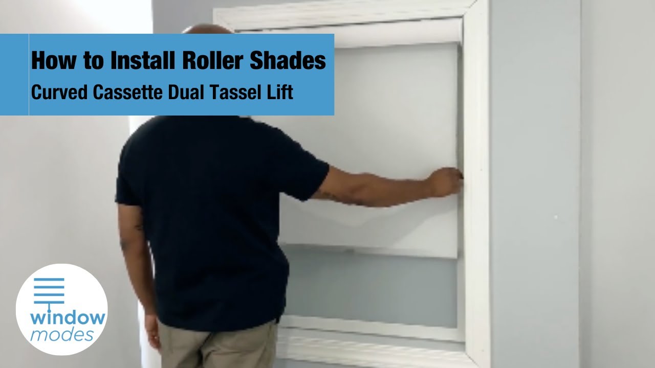 Window Modes | Roller Shade Installation - Dual Tassel Lift - Curved ...