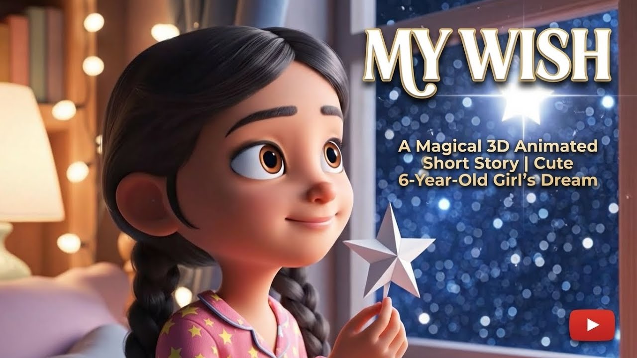 My Wish | A Magical 3D Animated Short Story | Cute 6-Year-Old Girl’s ...