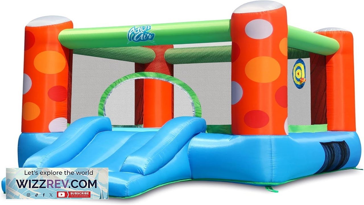 ACTION AIR Bounce House Inflatable Bounce House with Air Blower Bouncy ...