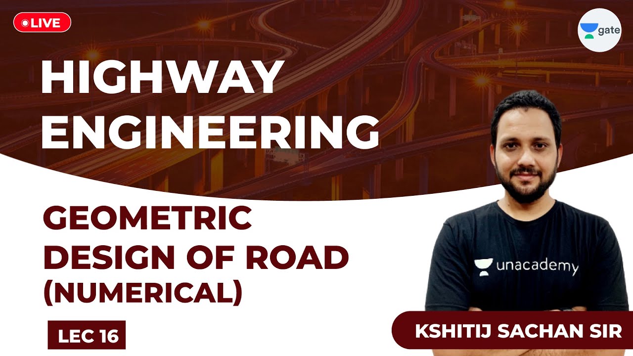 Highway Engineering | Geometric Design of Road (Numerical) | Lec 16 ...
