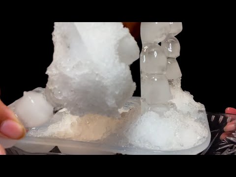FREEZER FROST POPSICLES WITH IGLOO STICKS | REQ 1102 | #asmrice #asmr # ...