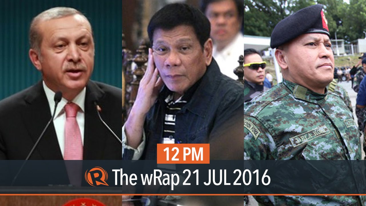 Duterte, dela Rosa, Erdogan | 12PM wRap - YouTube