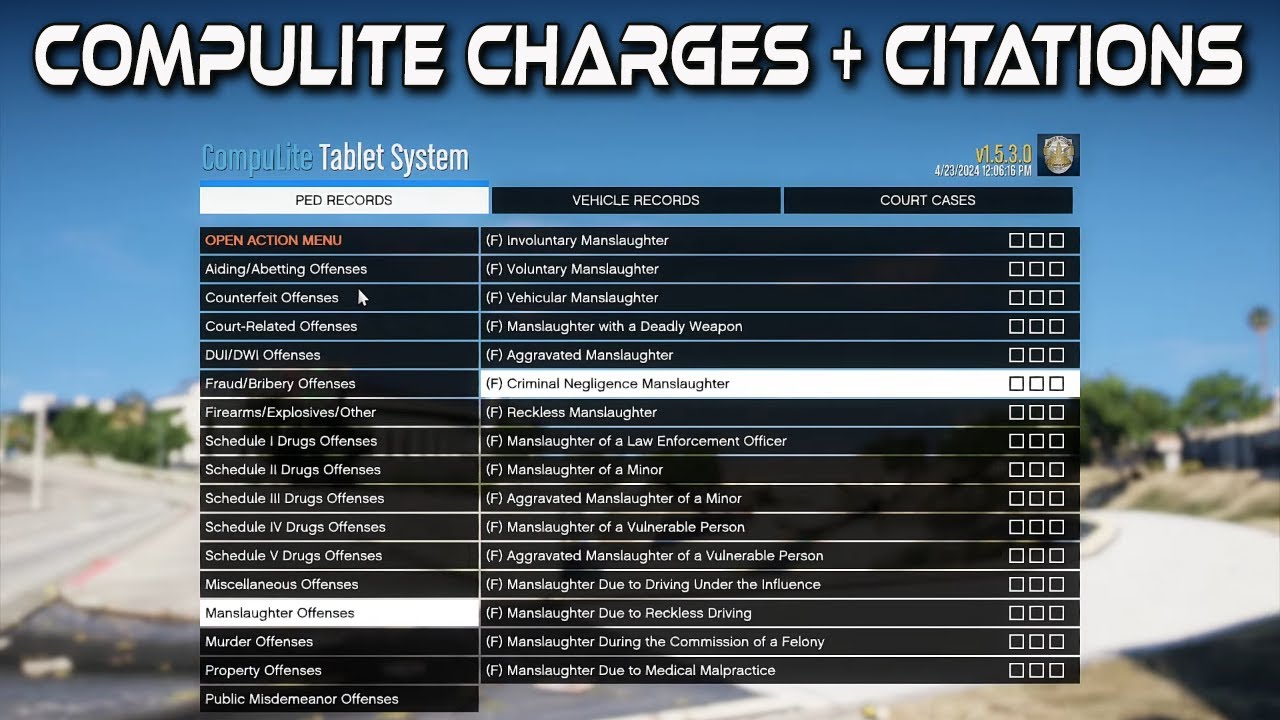 New Compulite Charges + Citations - GTA 5 LSPDFR - YouTube