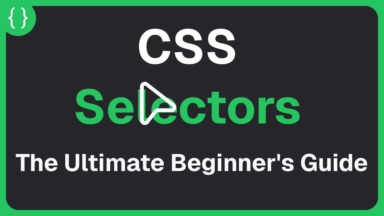 CSS Selectors Explained Simply for Beginners - YouTube