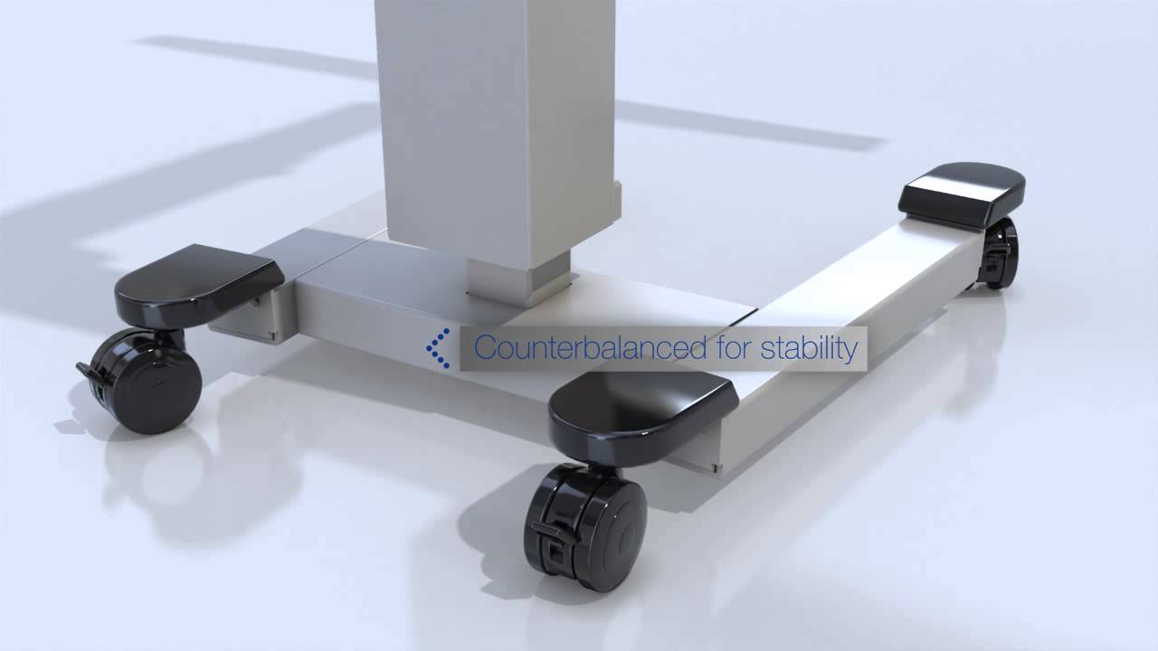 34in. Mobile Panel Positioning Partner Grid Cabinet - YouTube