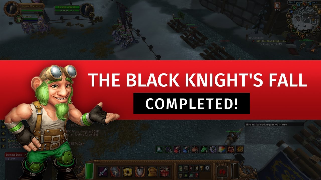 The Black Knight's Fall WotLK Classic Warlock Gnome Wrath of the Lich ...