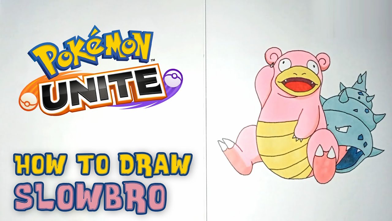 Drawing Slowbro (Pokemon Unite) - YouTube