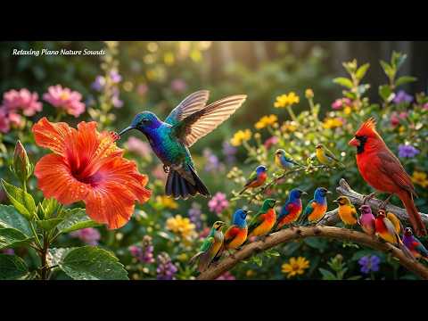 Relaxing Music Bird Video 4K 💛 Calm Your Heart, Ease Pressure and Rest Gently