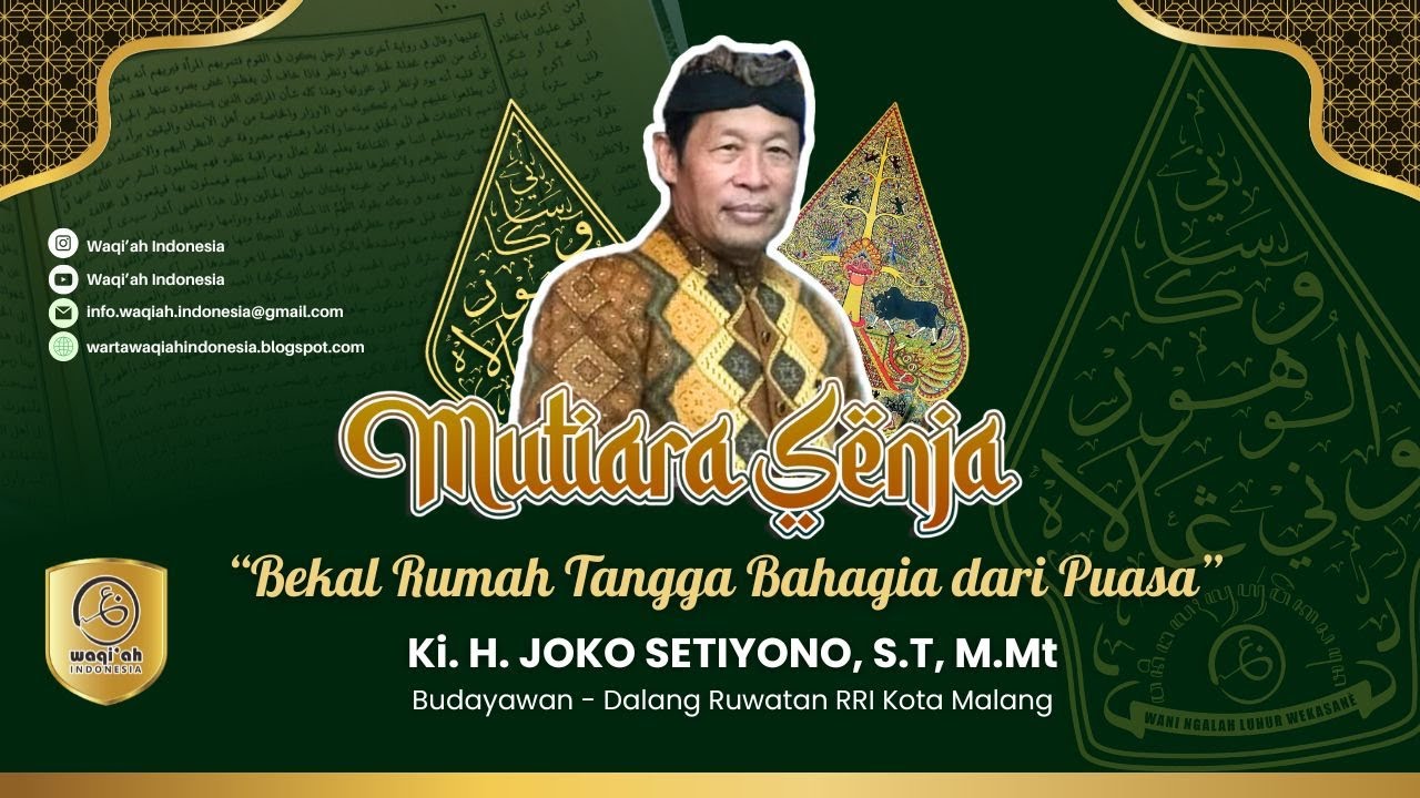 MEMAYU HAYUNING KELUWARGA - Ki. H. Joko Setiyono, S.T., M.Mt - YouTube