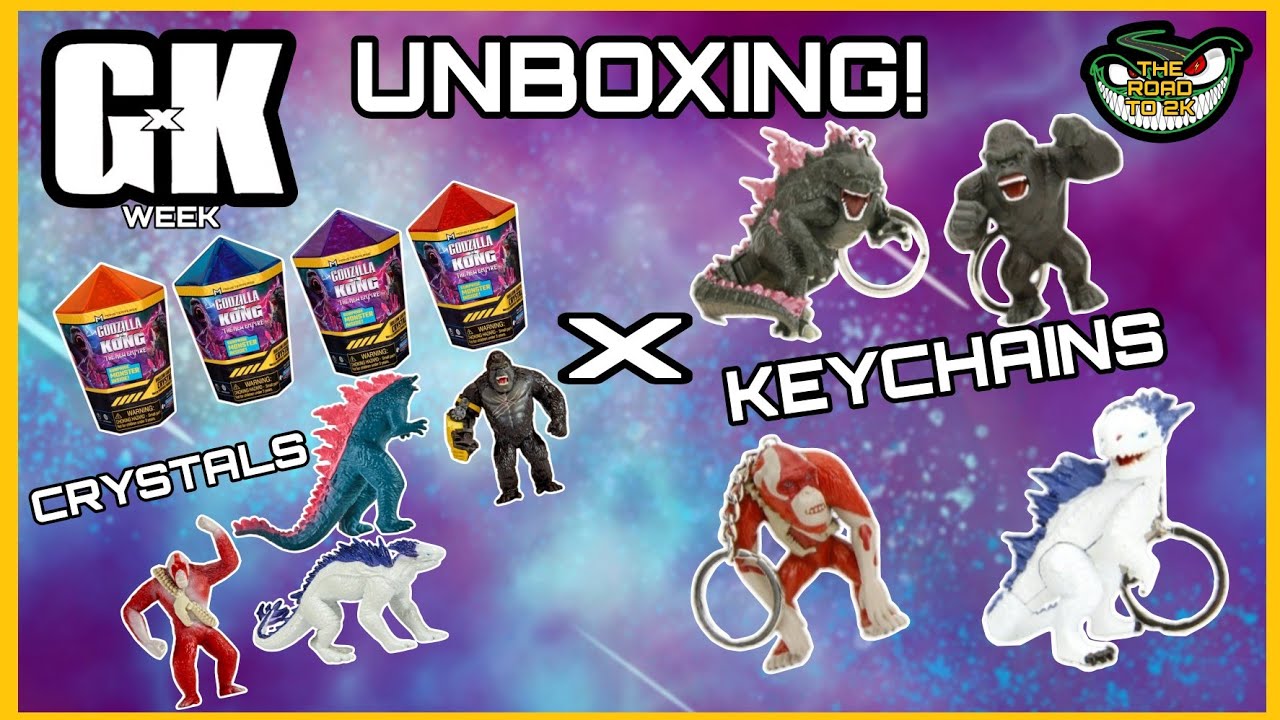 Tiny Godzilla x Kong Toys?! | Hollow Earth Crystals and Keychains ...