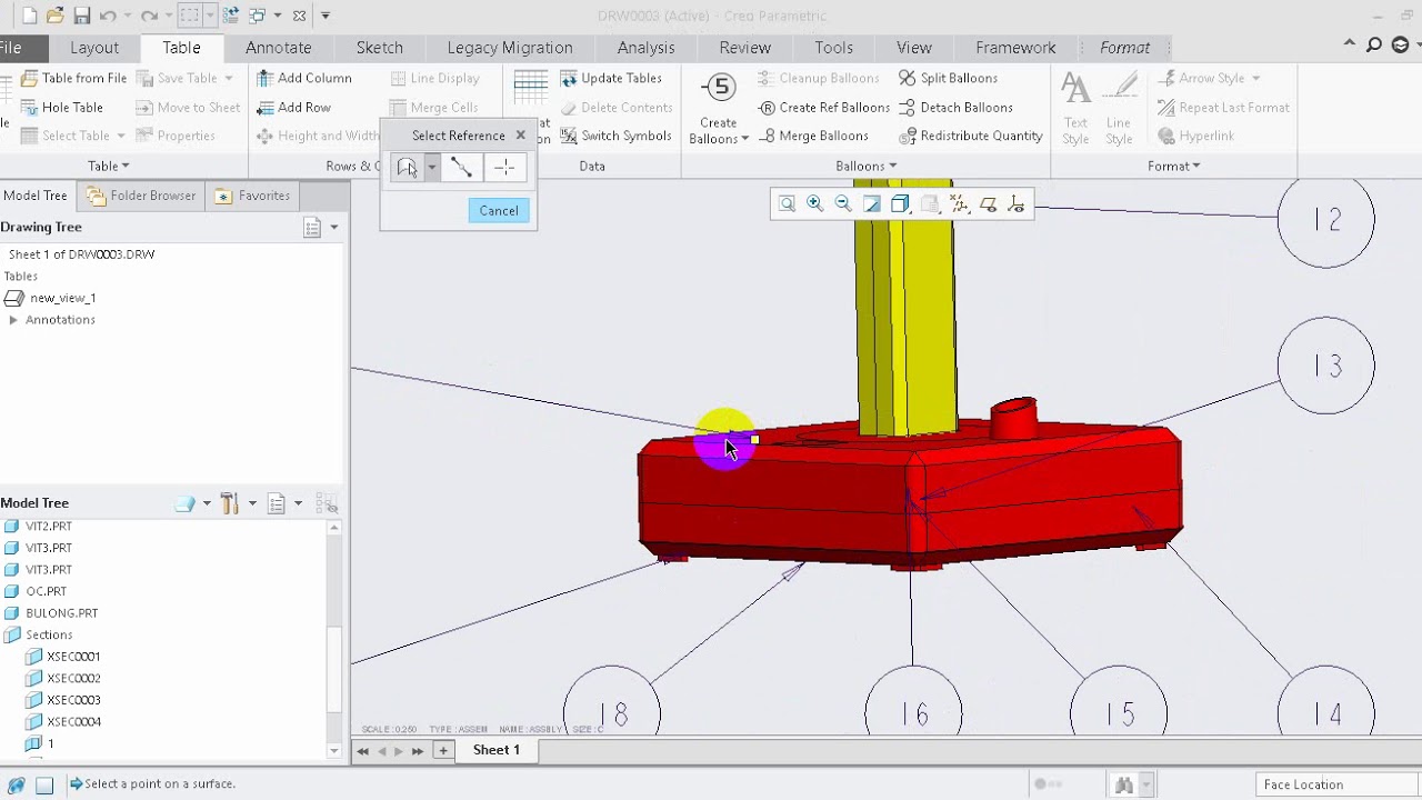 Move Balloons Leader Tutorial in PTC Creo - YouTube