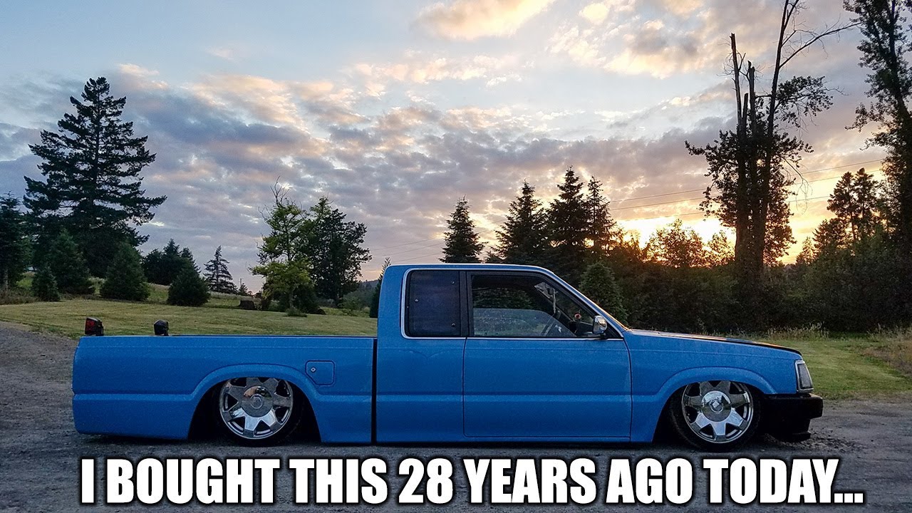 My bagged and bodied Mazda B2000 minitruck that I've owned for 28 years ...