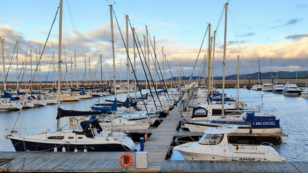 SCOTLAND: Boats at Troon Harbour and Birds on the Beach | Ayrshire ...