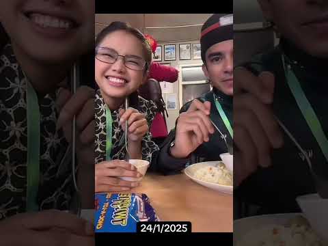 Mesra Bella Astillah & Syed Saddiq Breakfast Sebelum Daki Puncak Gunung Kinabalu