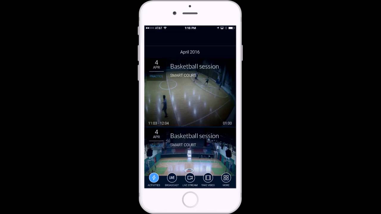 The PlaySight App - Basketball Features - YouTube