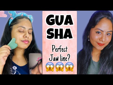 TRIED FACIAL GUA SHA 🔥AND OMG THE RESULTS😲!!! GUA SHA MASSAGE ROUTINE TUTORIAL | FACIAL MASSAGE 🤗