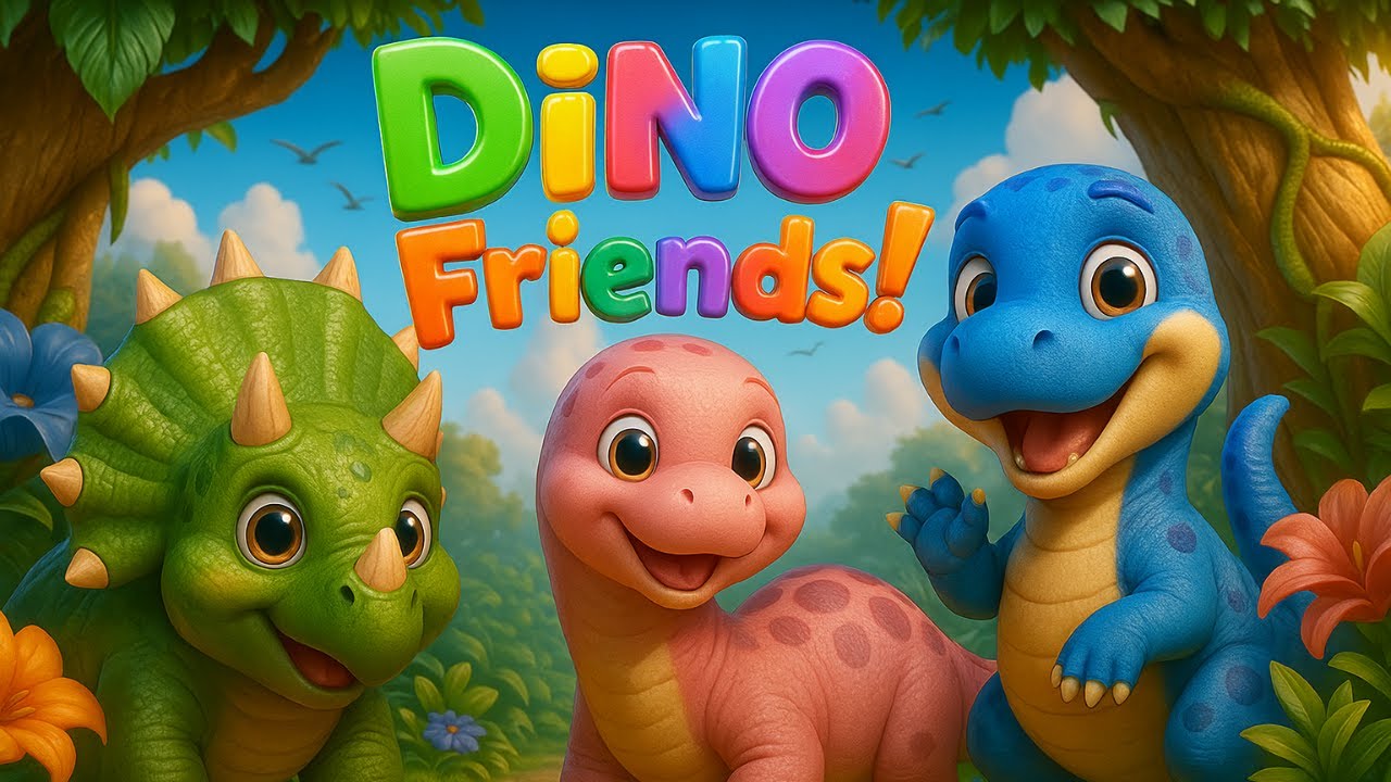 Dino Friends | Fun Dinosaur Dance Song for Kids | Bop Bop Original ...