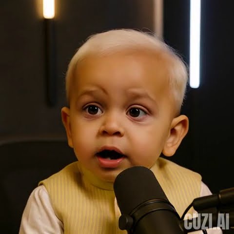 🎙️ Baby Modi Hosts His First Podcast! 🤖👶 | AI Lip Sync Magic! 💥 #shorts ...