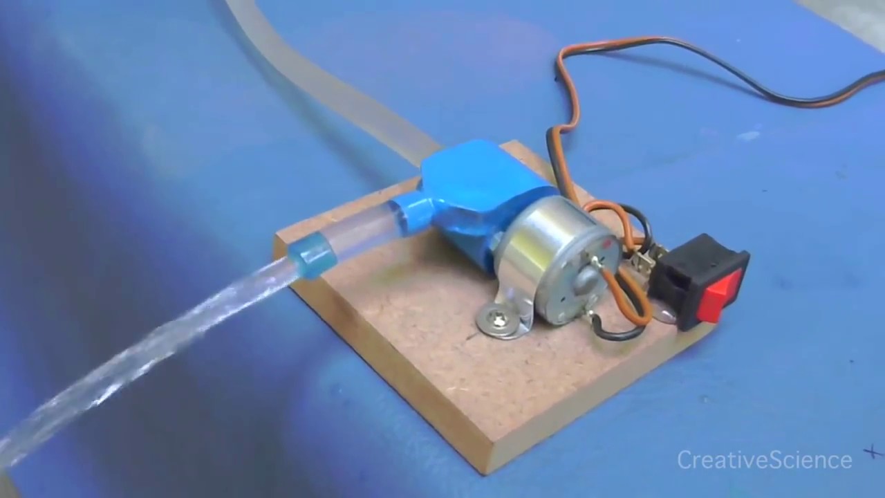 How to Make Smallest Water Pump Science Project - YouTube