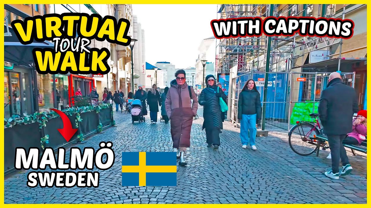 Central Malmö Walk | Malmö Walking Tour | Malmö Winter Walk - YouTube