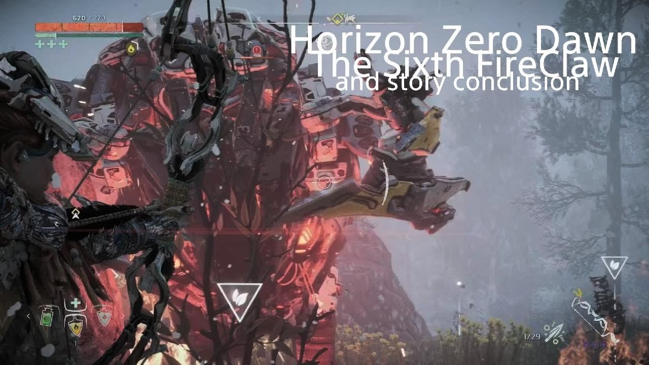 Horizon Zero Dawn The Sixth FireClaw and we're done here - YouTube