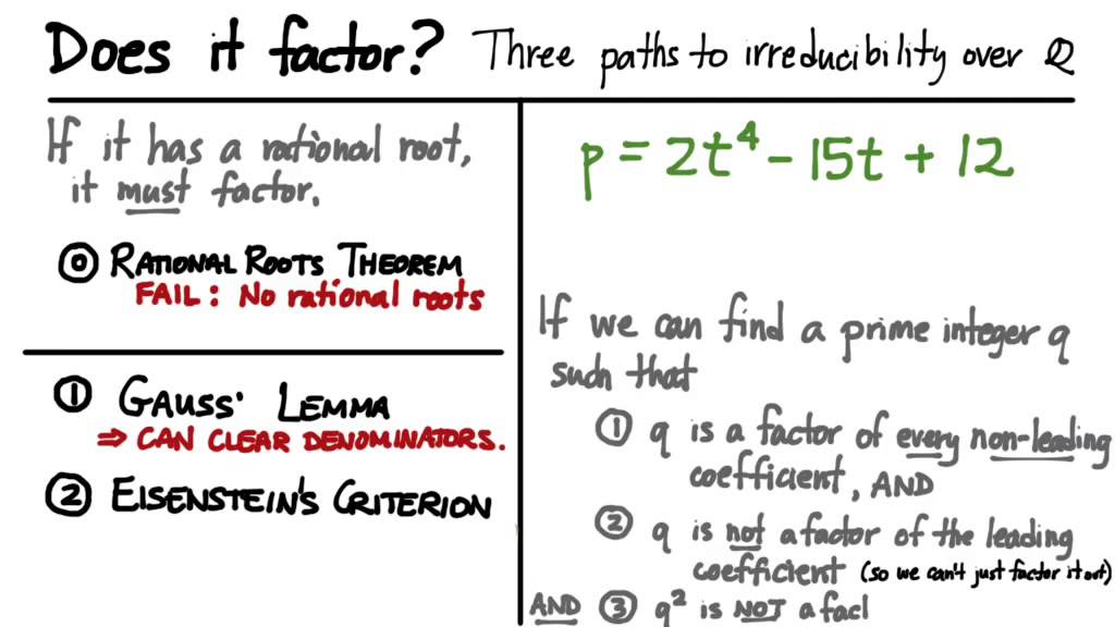 302.S1: Three Paths to Irreducibility - YouTube